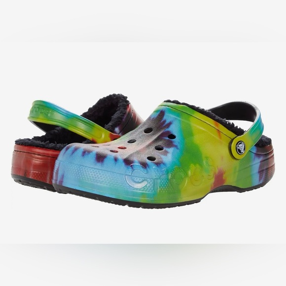CROCS | Shoes | Crocs Baya Lined Tiedye Graphic Clog New With Tags ...